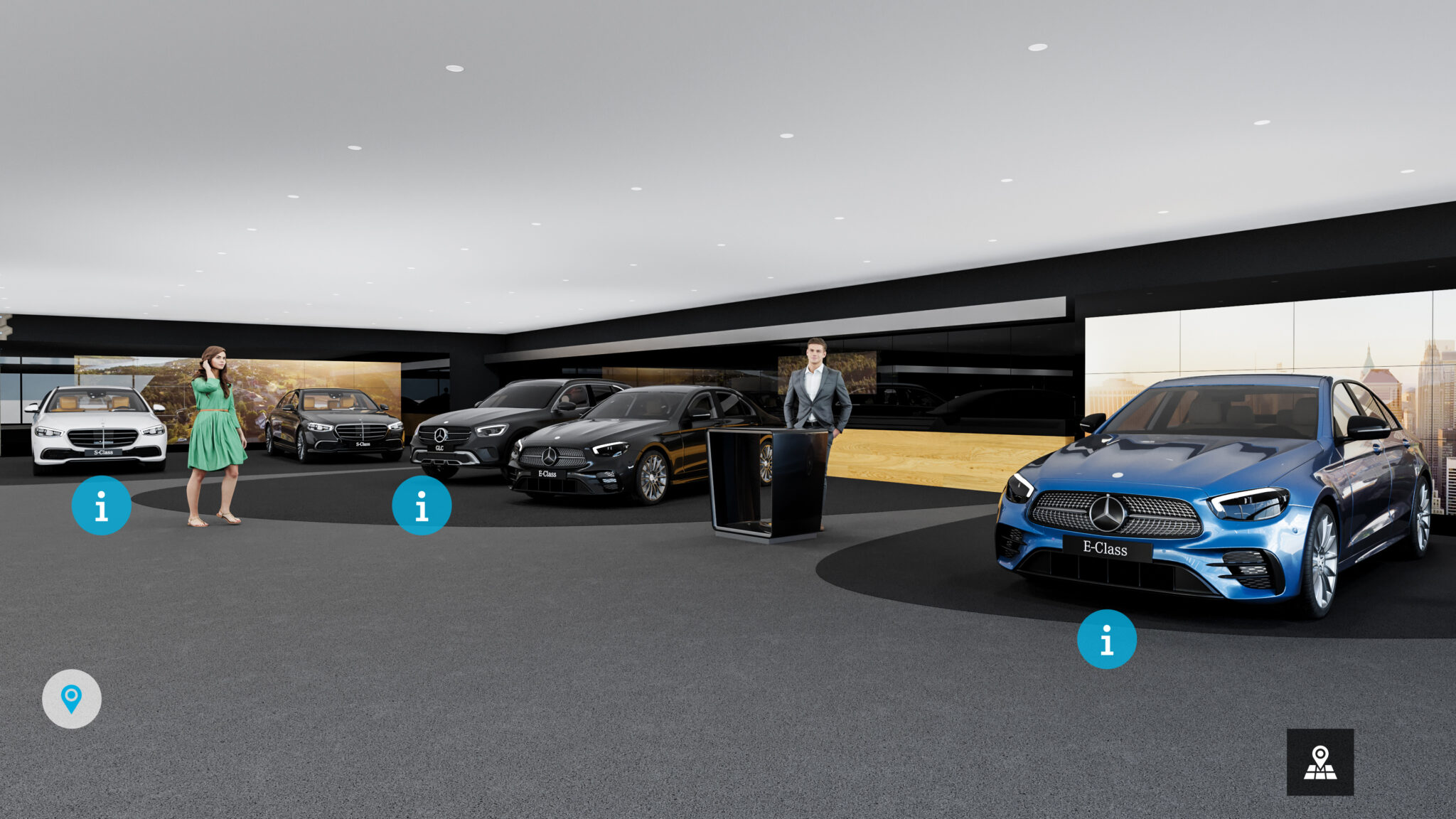 Virtueller Showroom von Mercedes-Benz in zwei Ländern gestartet